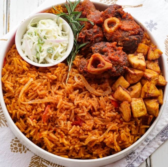 Nigerian | Jollof Rice - Goat Meat