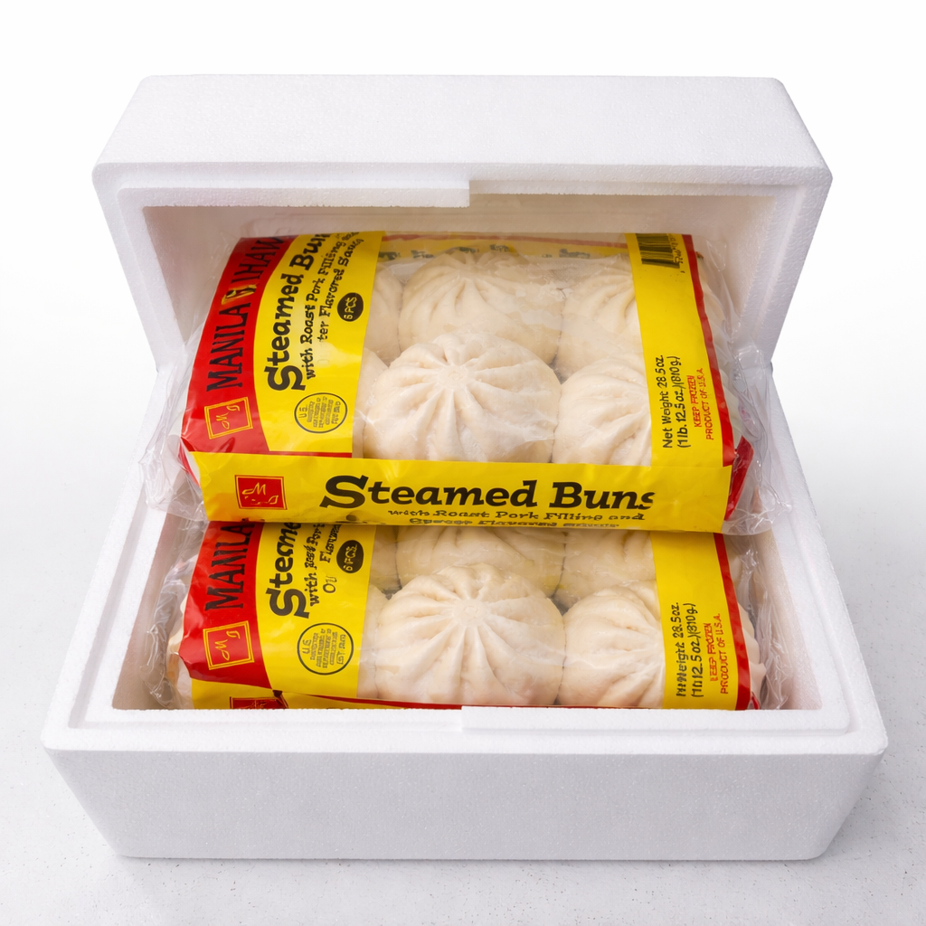 Roast Pork Steamed Buns 6 Pcs | Steamed Buns 6 Pcs x 2