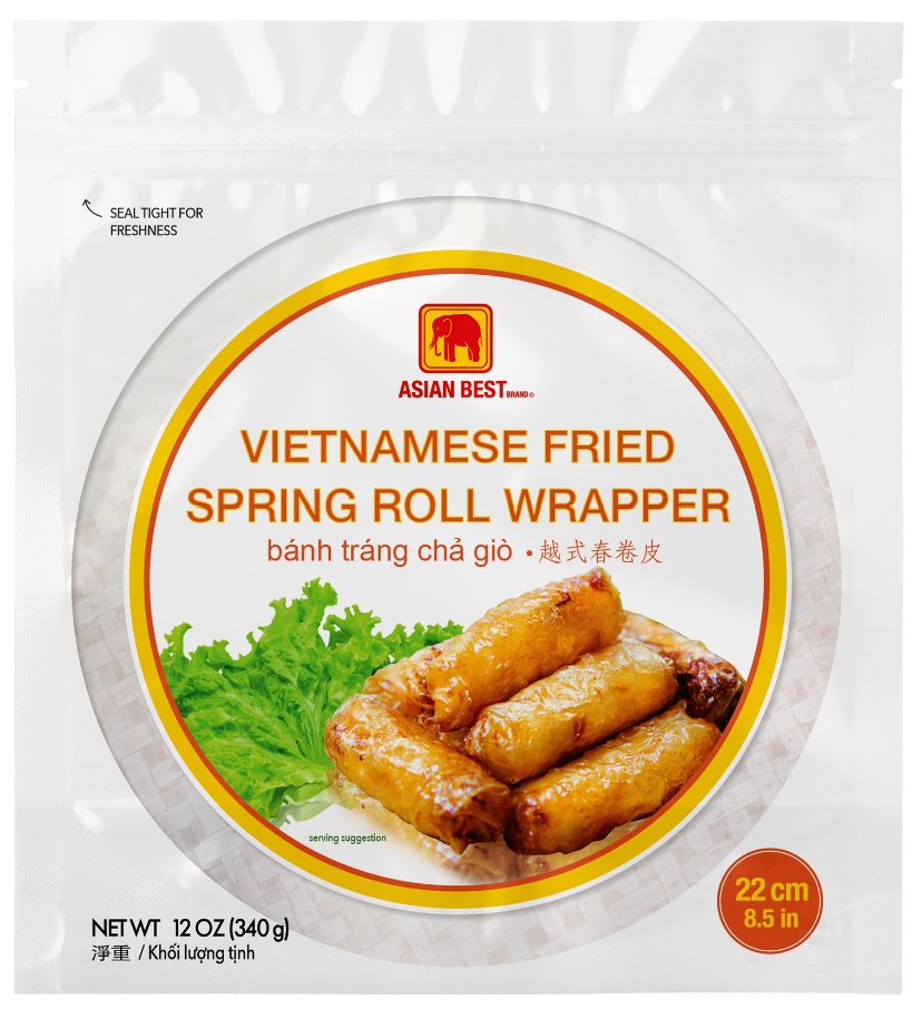 Vietnamese Fried Spring Roll Rice Wrapper (Round) 3 Packs